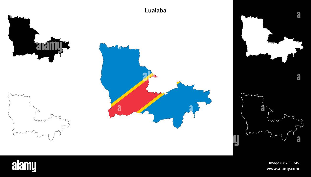 Blank lualaba map hi-res stock photography and images - Alamy