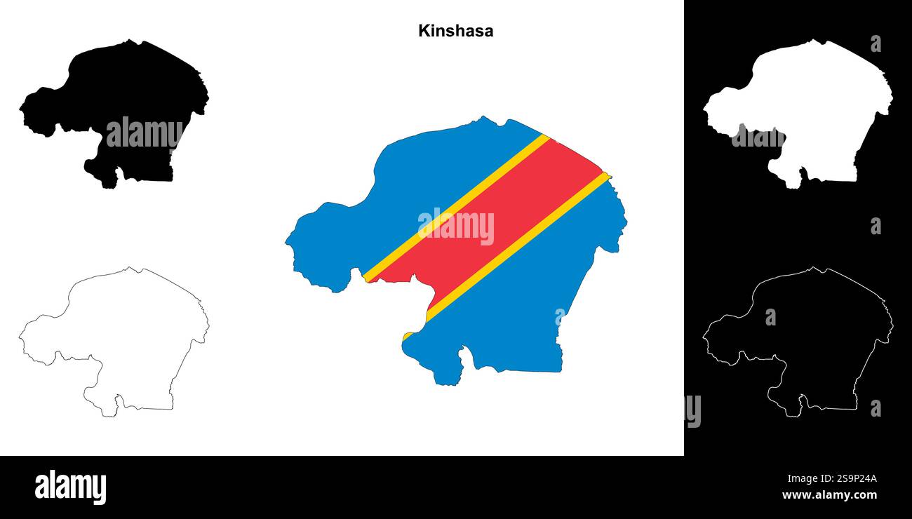 Map of kinshasa hi-res stock photography and images - Alamy