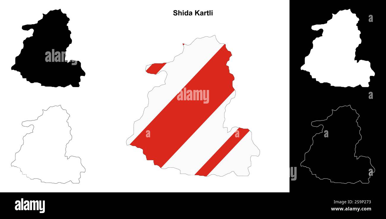 Blank shida kartli map hi-res stock photography and images - Alamy