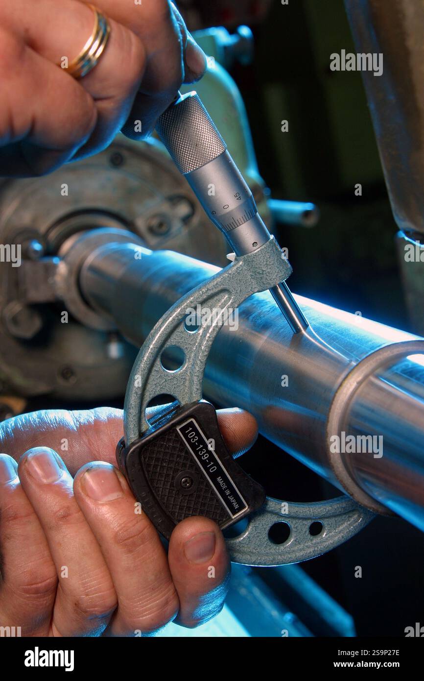 Measuring thickness. Flame spray technics. Industrial overhaul of ...