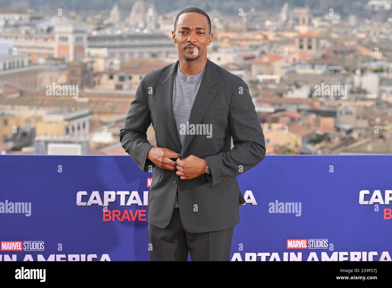 Roma, Lazio. 27th Jan, 2025. Anthony Mackie during the Captain America ...