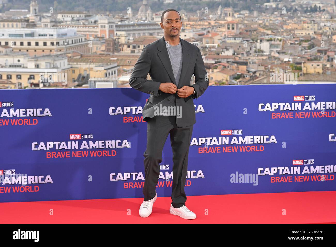 Roma, Lazio. 27th Jan, 2025. Anthony Mackie during the Captain America ...