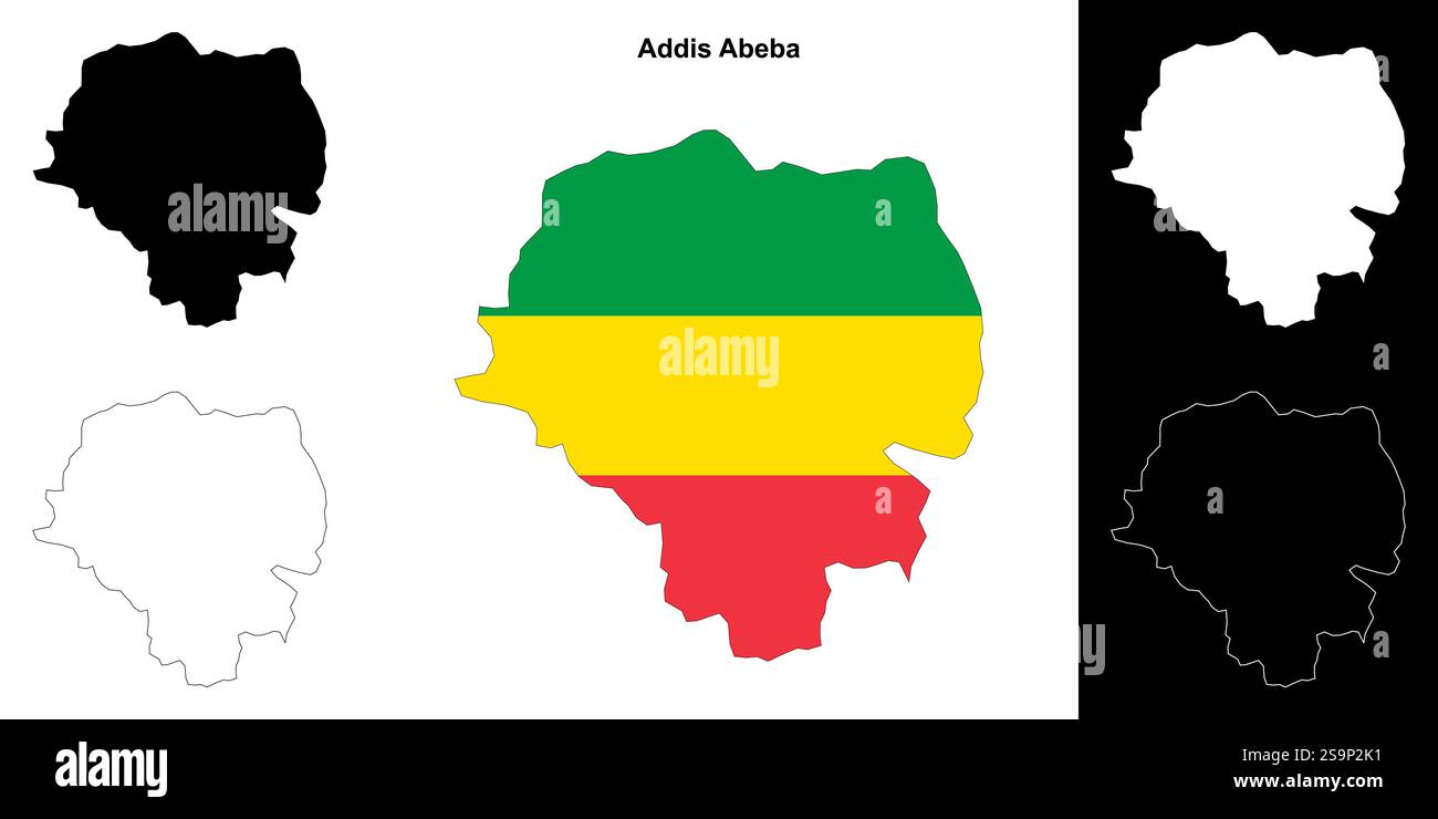 Addis abeba eps map hi-res stock photography and images - Alamy
