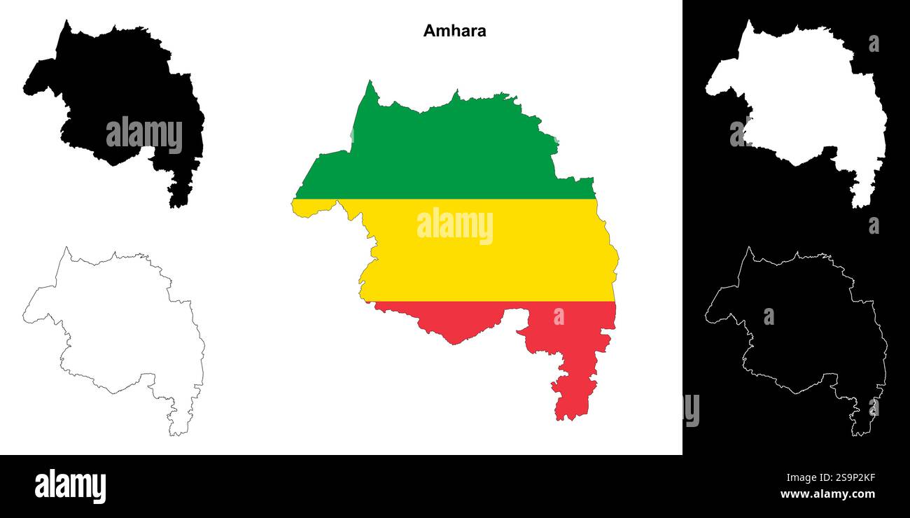 Amhara eps map hi-res stock photography and images - Alamy