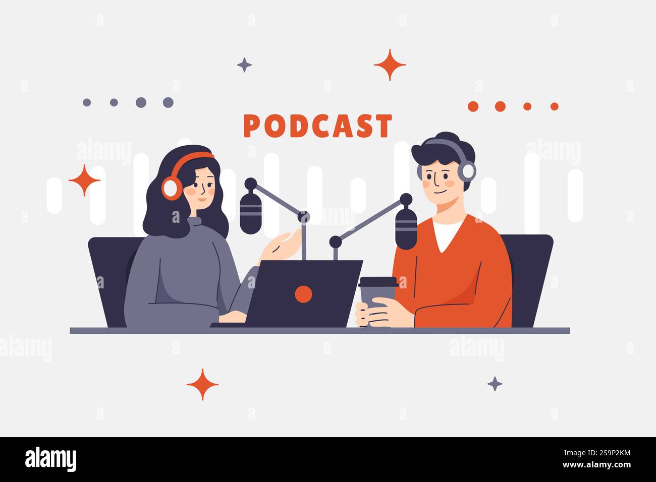 Internet interview Stock Vector Images - Alamy