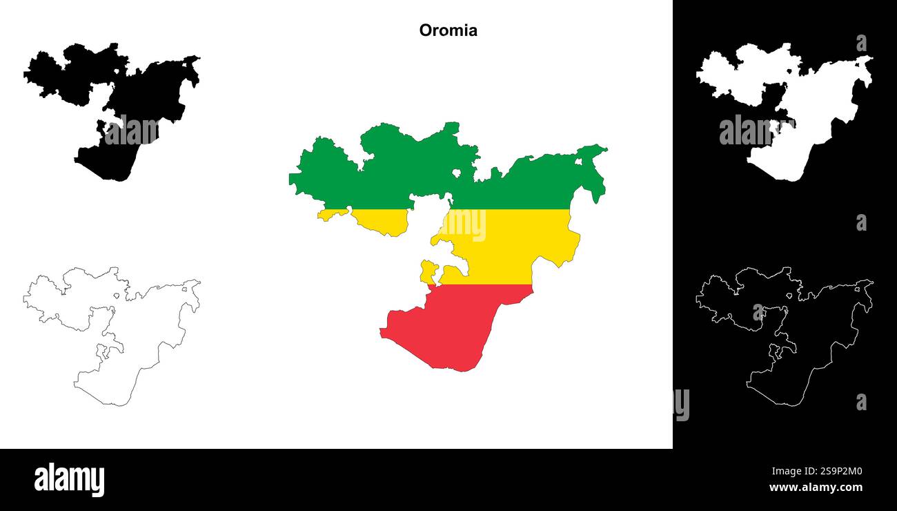 Blank oromia map hi-res stock photography and images - Alamy