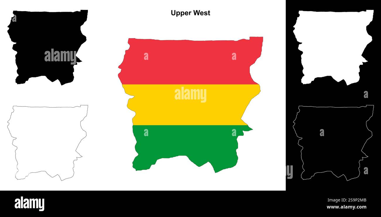 Upper West region outline map set Stock Vector Image & Art - Alamy