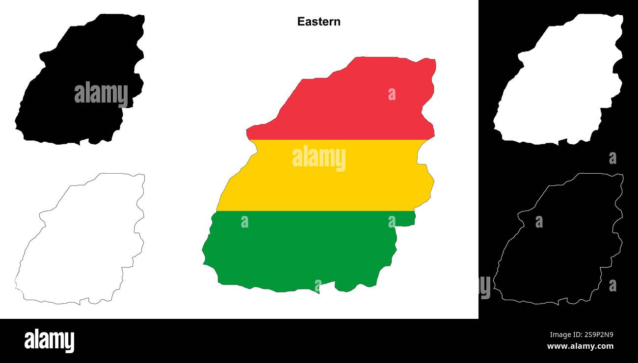 Eastern region outline map set Stock Vector Image & Art - Alamy