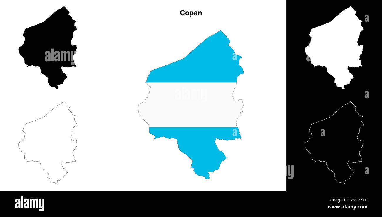 Copan vector map hi-res stock photography and images - Alamy