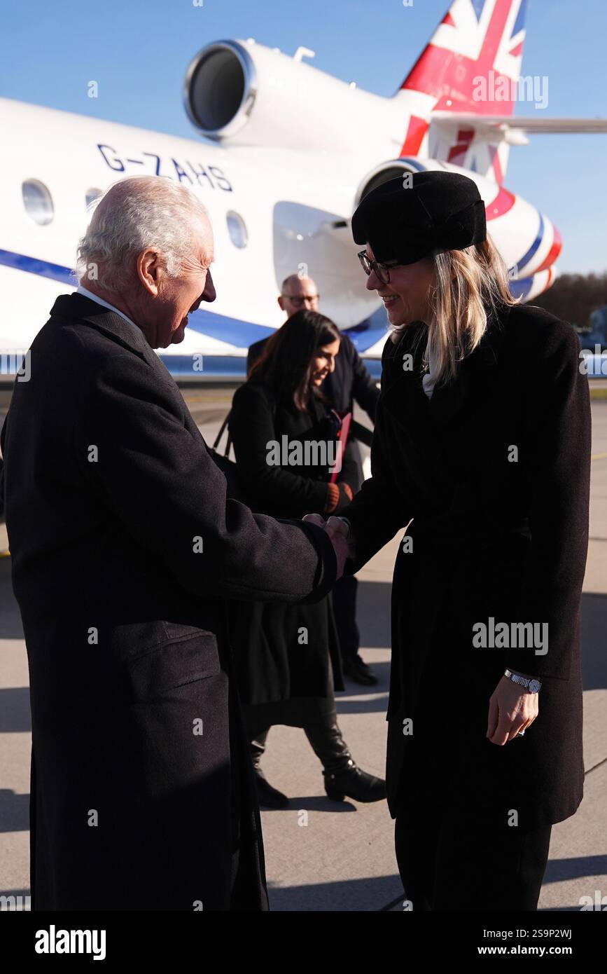King Charles III is welcomed by British Ambassador to Poland Anna ...