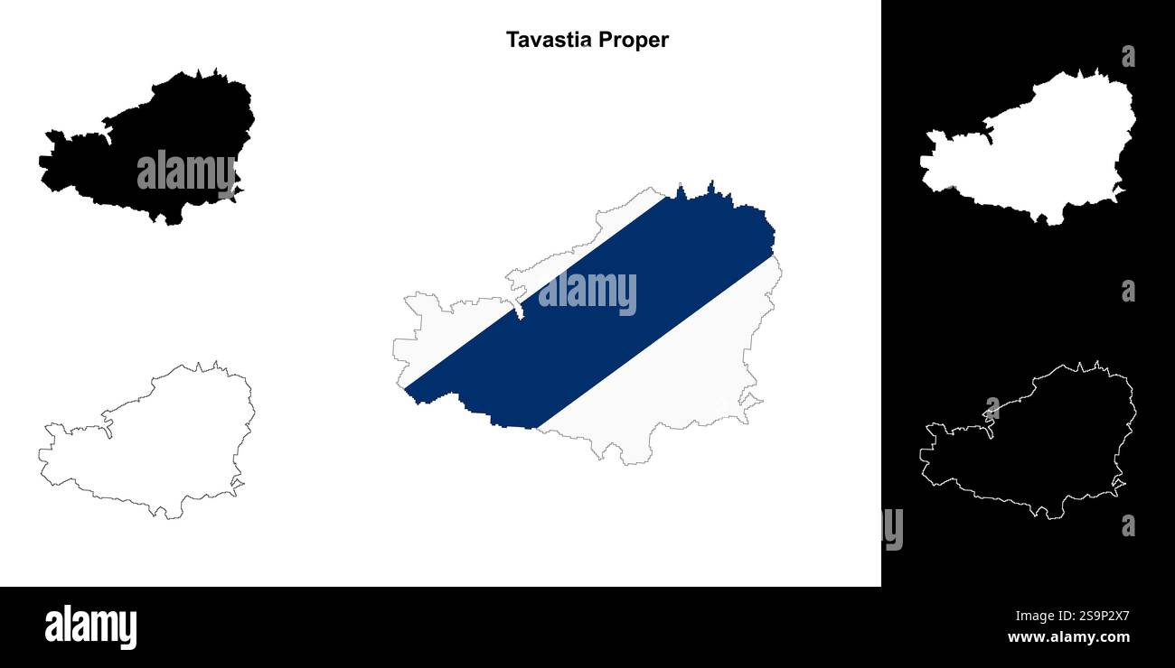 Tavastia Proper region outline map set Stock Vector Image & Art - Alamy