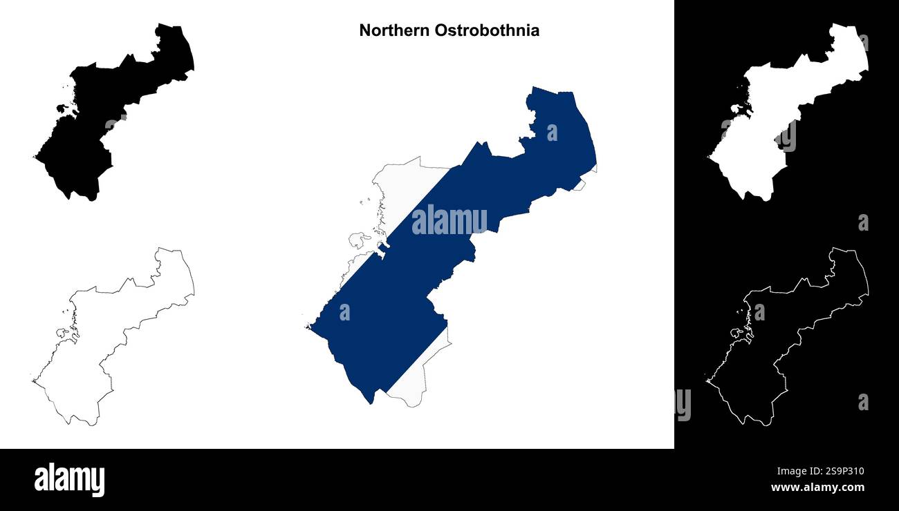 Northern ostrobothnia map hi-res stock photography and images - Alamy
