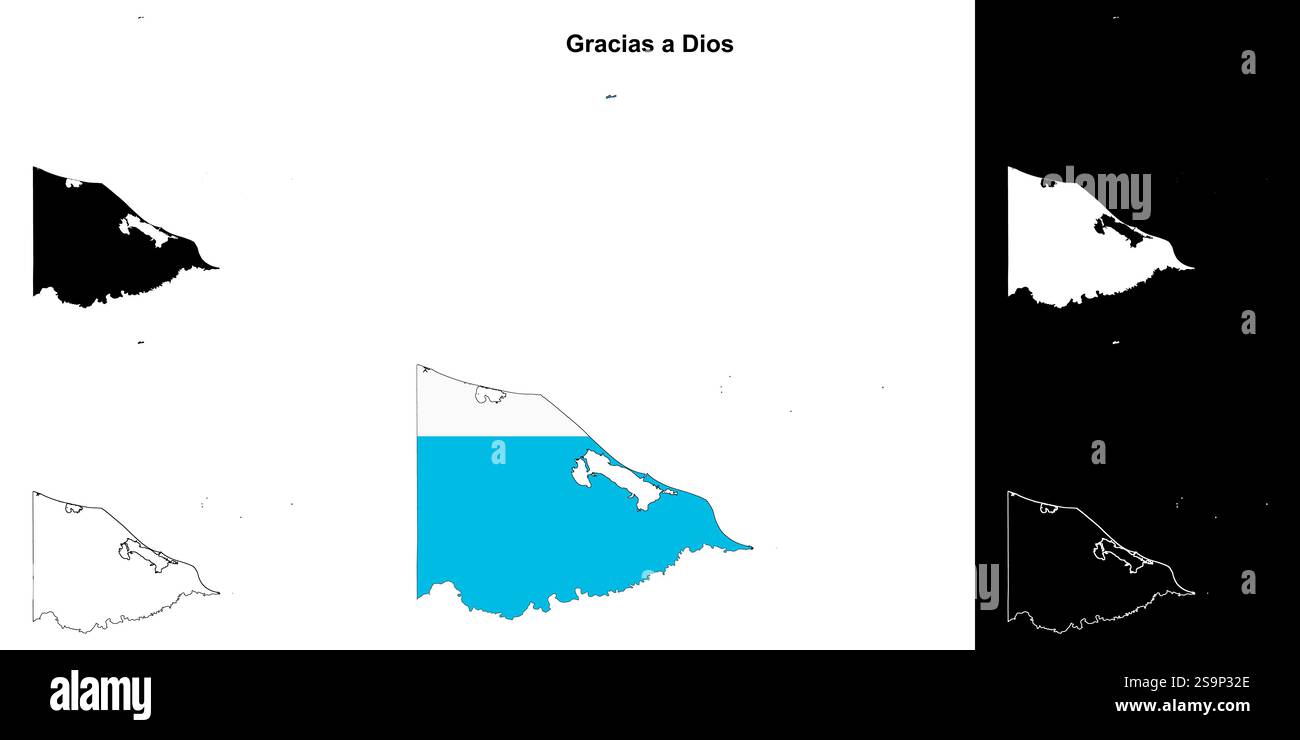 Blank gracias a dios map hi-res stock photography and images - Alamy