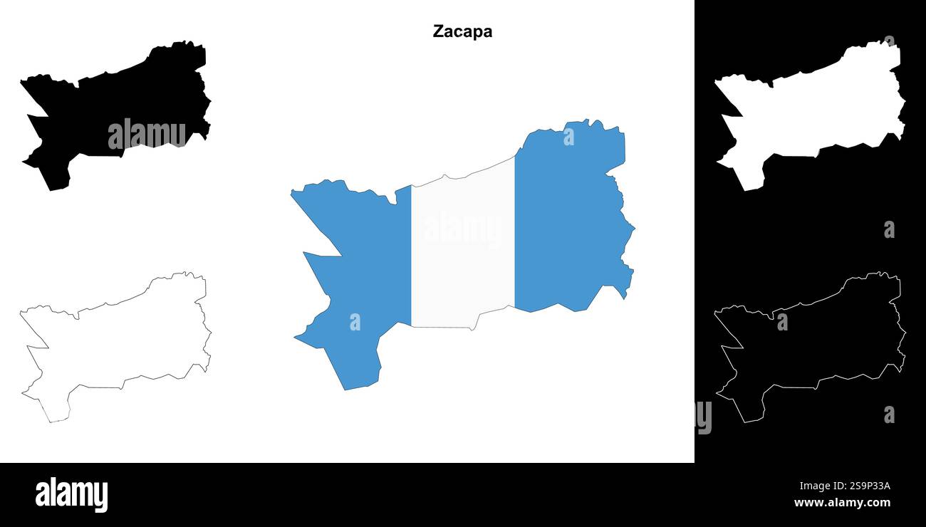 Zacapa eps map hi-res stock photography and images - Alamy