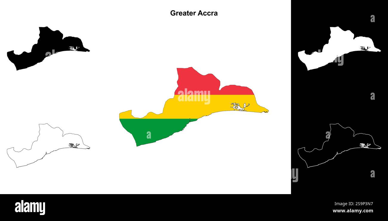 Map of accra hi-res stock photography and images - Alamy