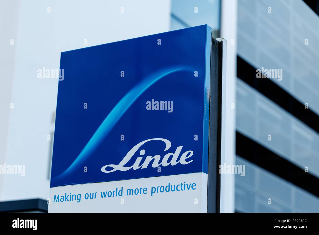 Pullach, Germany. 26th Jan, 2025. The logo and the words "Making our ...