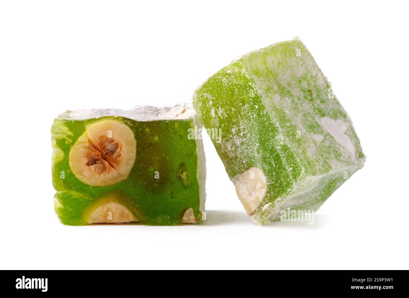 Sweet Turkish delight with pistachios and green flavor featuring nuts ...