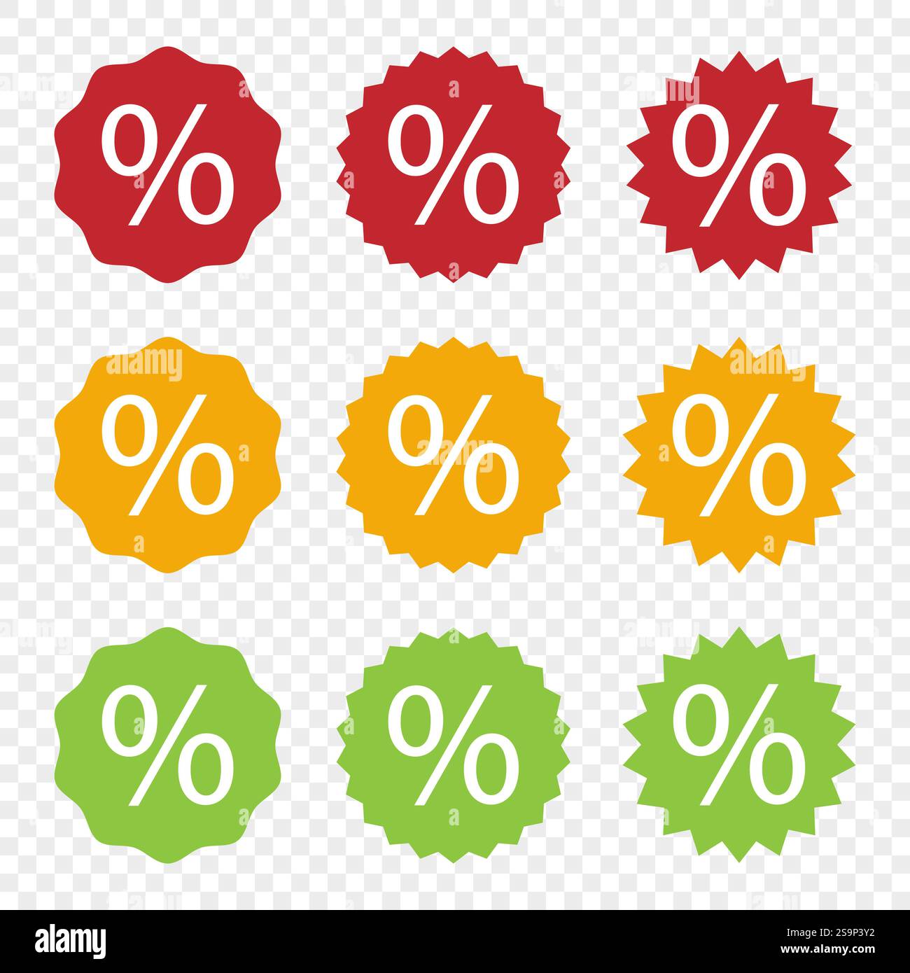 Set of sale badges vector illustration. Price sticker, sale sticker ...