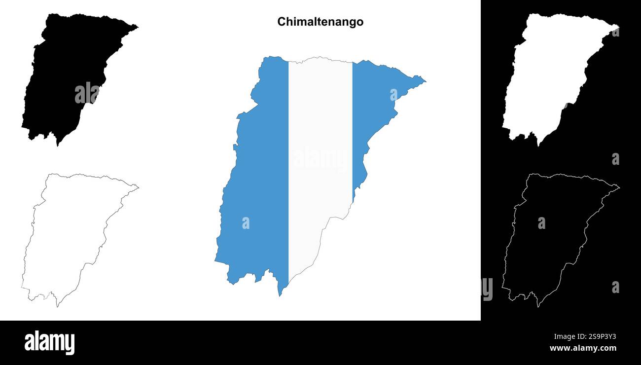 Chimaltenango department outline map set Stock Vector Image & Art - Alamy