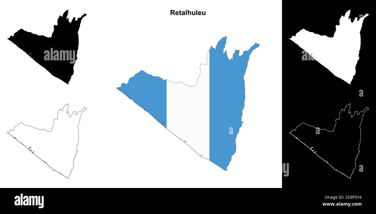 Blank retalhuleu map vector vectors hi-res stock photography and images ...