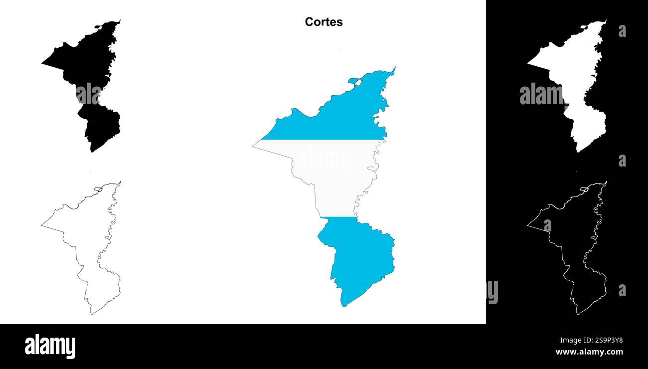 Cortes map hi-res stock photography and images - Alamy