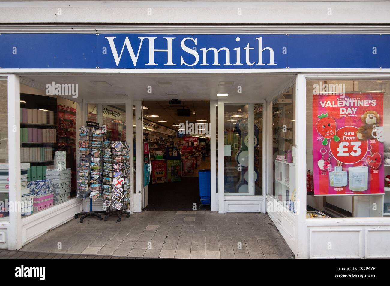 Windsor, Berkshire, UK. 27th January, 2025. A WH Smith store in Windsor ...