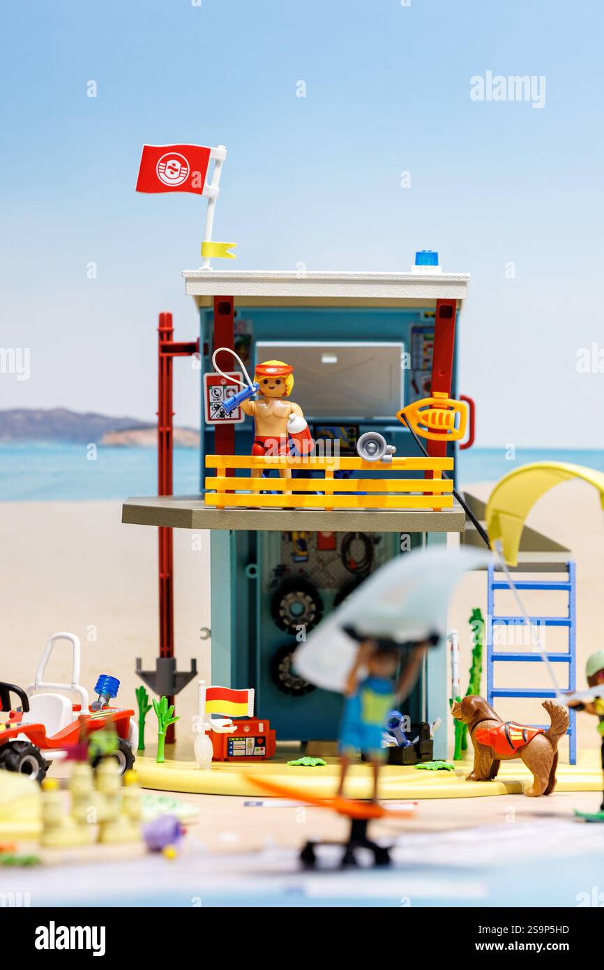 Nuremberg, Germany. 27th Jan, 2025. Figures from Playmobil's "Vacation ...