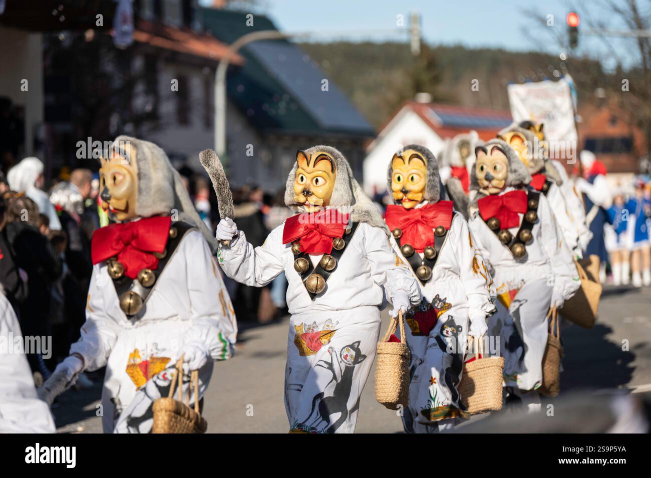Niedereschach, Germany. 26th Jan, 2025. The Hardt Cat Guild takes part ...