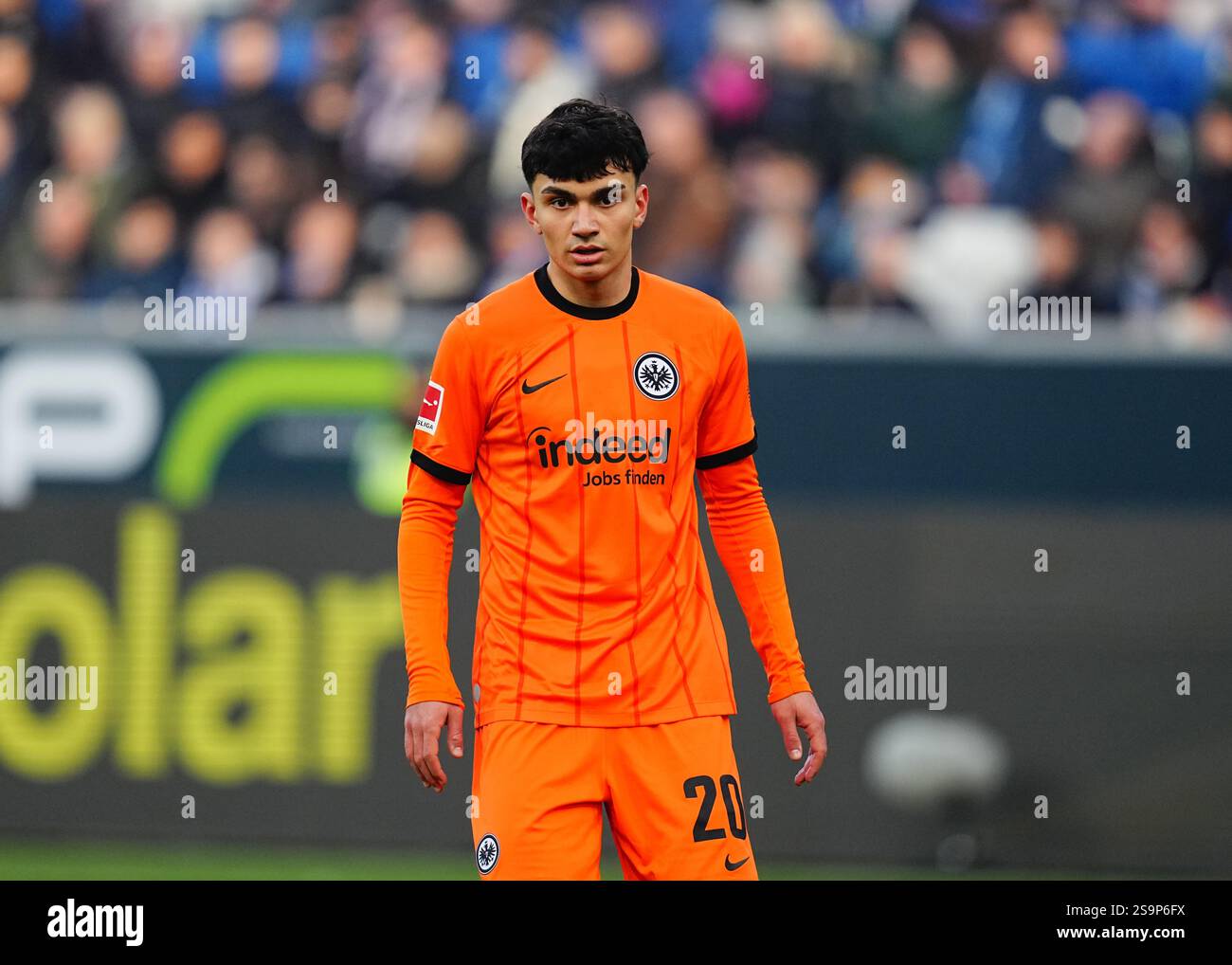 Prezero Arena, Hoffenheim, Germany. 26th Jan, 2025. Can Uzun (Eintracht ...