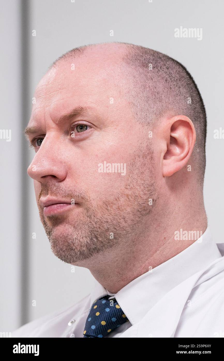 Cabinet Secretary for Health and Social Care Neil Gray during his visit ...