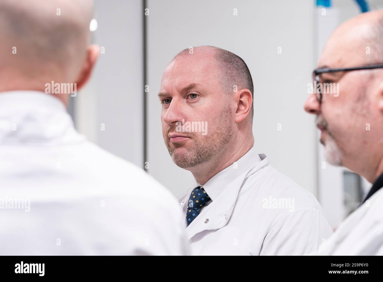 Cabinet Secretary for Health and Social Care Neil Gray during his visit ...
