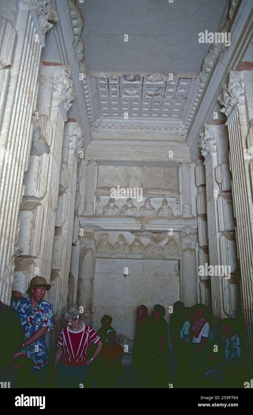The restored ground floor room in the tower tomb of Elahbel in the ...