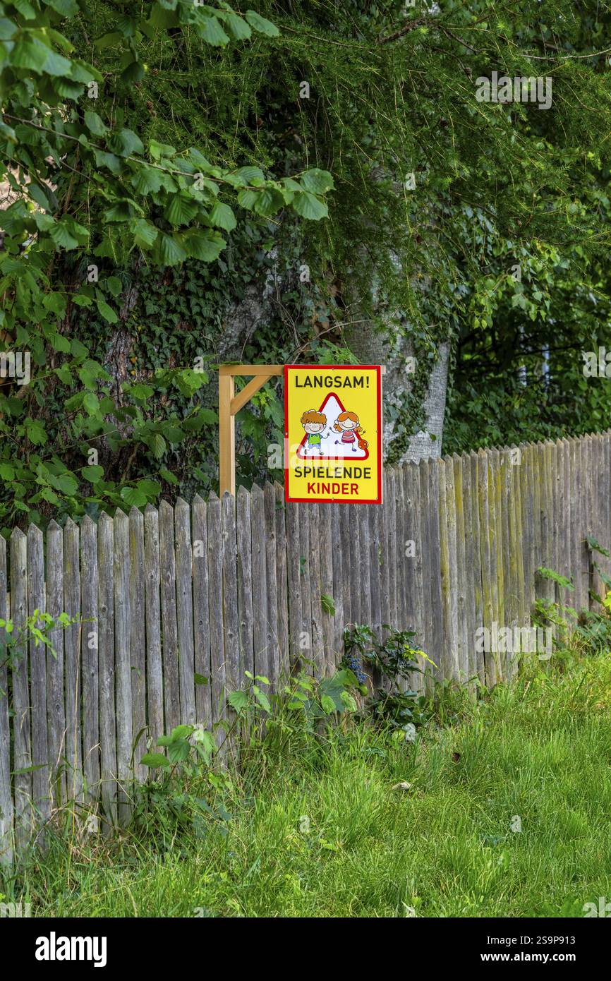 Wooden fence on a garden plot, Bavaria, Germany, Europe Stock Photo - Alamy