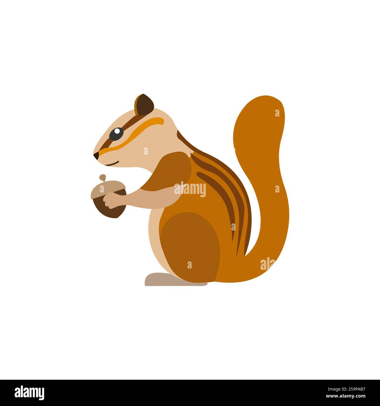 chipmunk animal vector illustration cute symbol emoji Stock Photo - Alamy