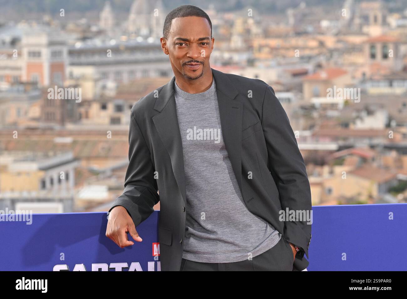 Roma, Lazio. 27th Jan, 2025. Anthony Mackie during the Captain America ...