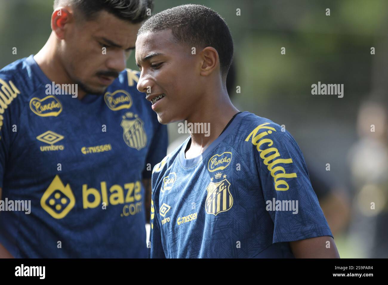 Santos, Brazil. 27th Jan, 2025. SP - SANTOS - 01/27/2025 - SANTOS, TRAINING - Robson Junior ...