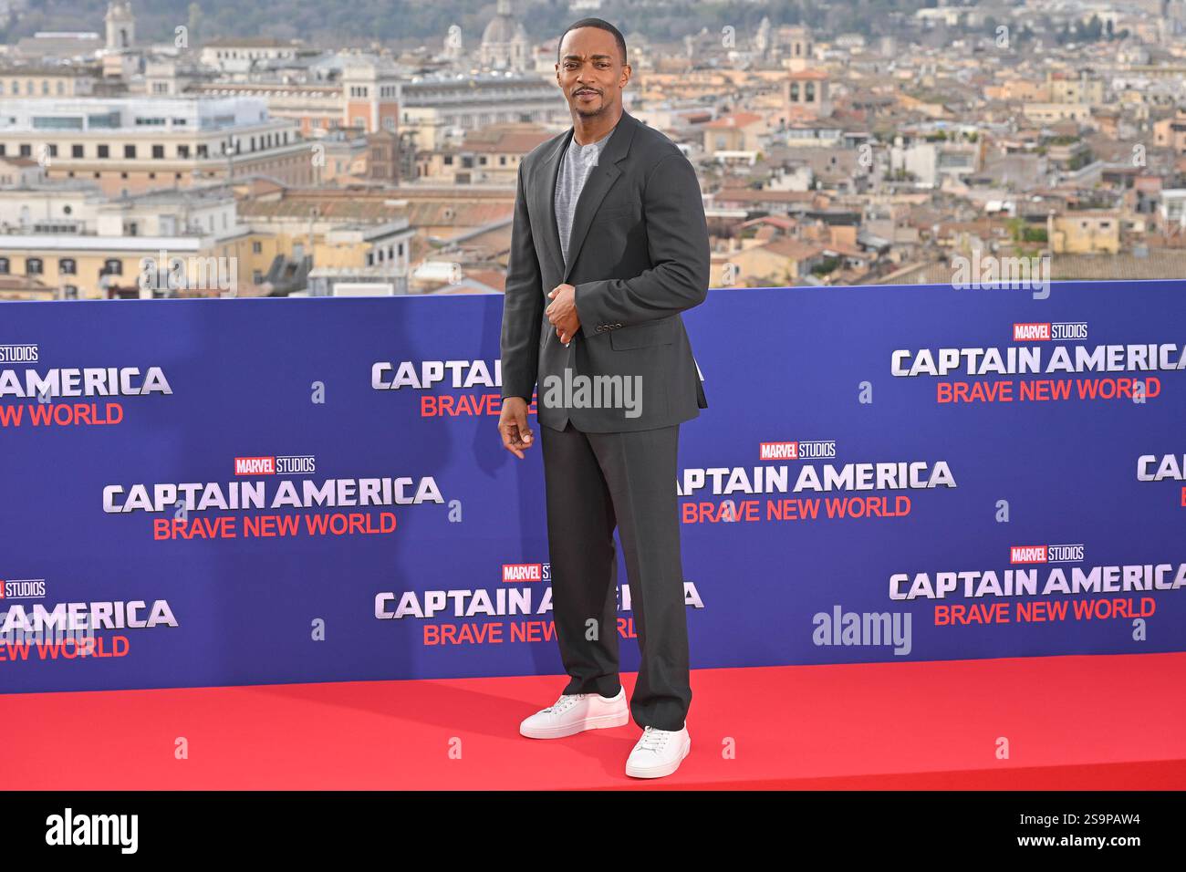 Roma, Lazio. 27th Jan, 2025. Anthony Mackie during the Captain America ...