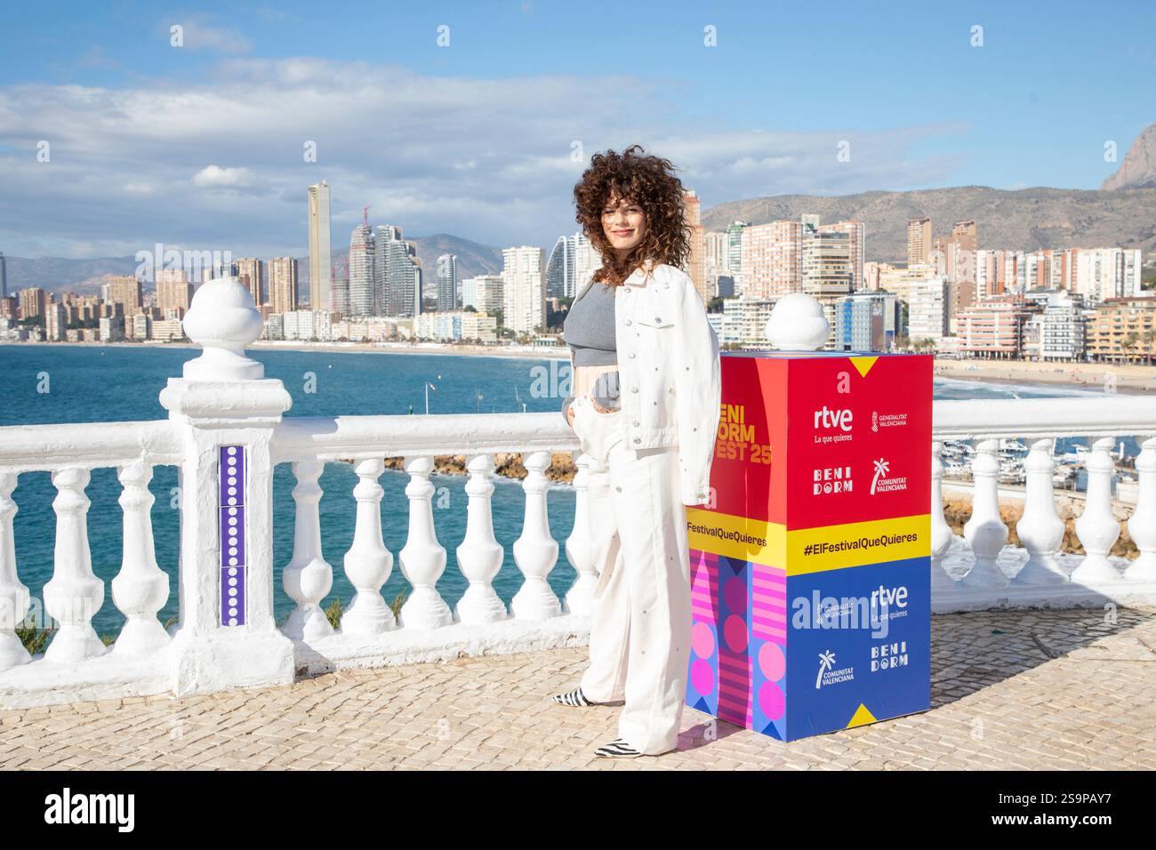 The artist Mel Ömana during a press conference of the 16 artists of the ...