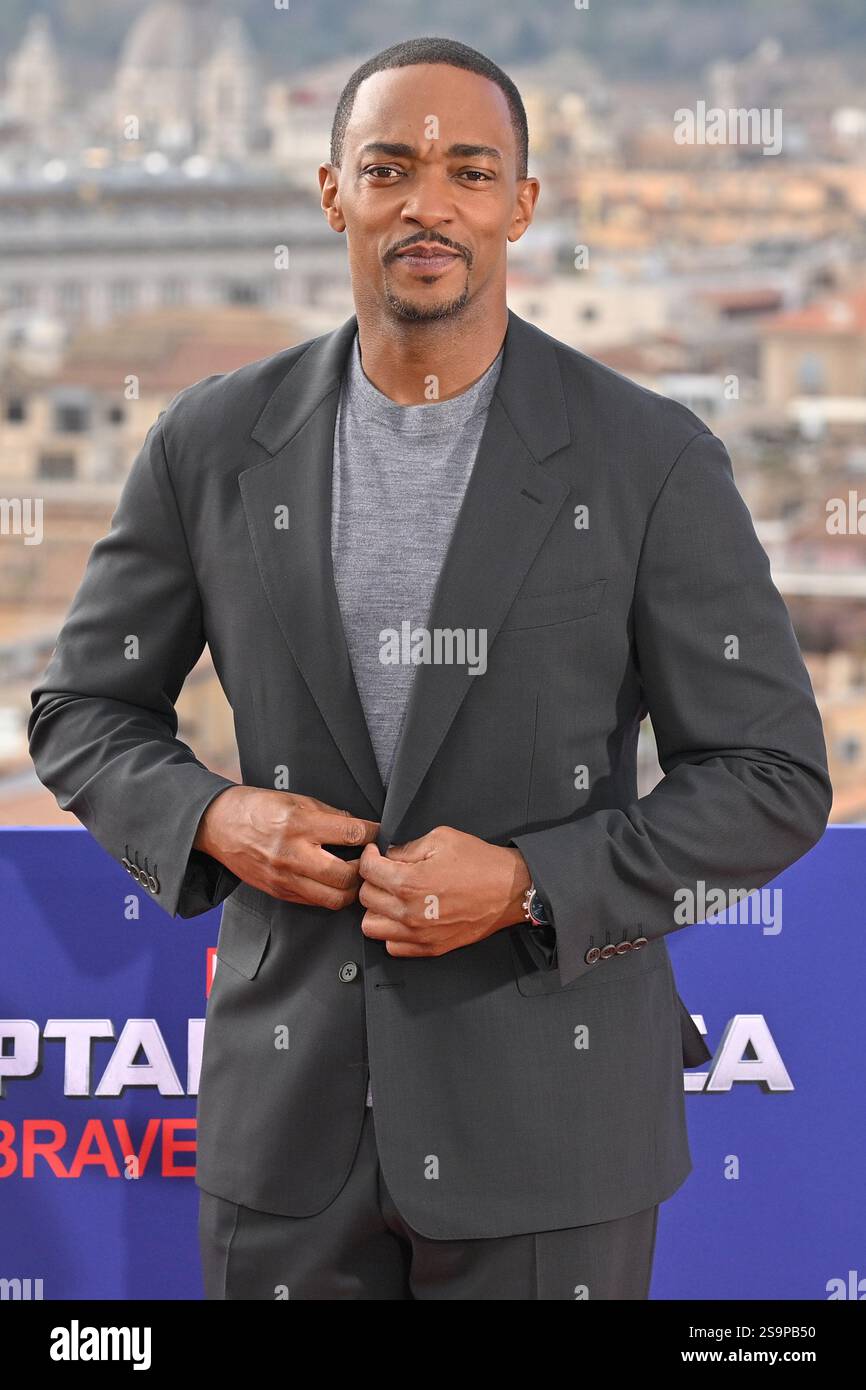 Anthony Mackie during the Captain America: Brave New World film ...