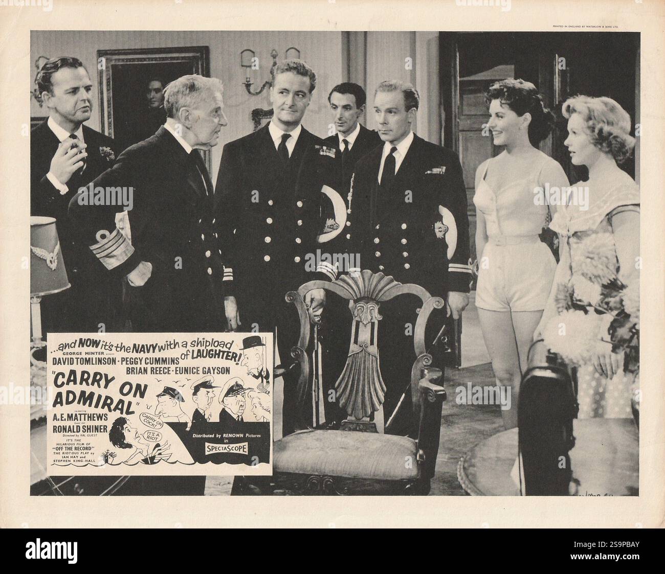 Carry On Admiral (Go Pictures, 1958). Starring David Tomlinson, Peggy ...