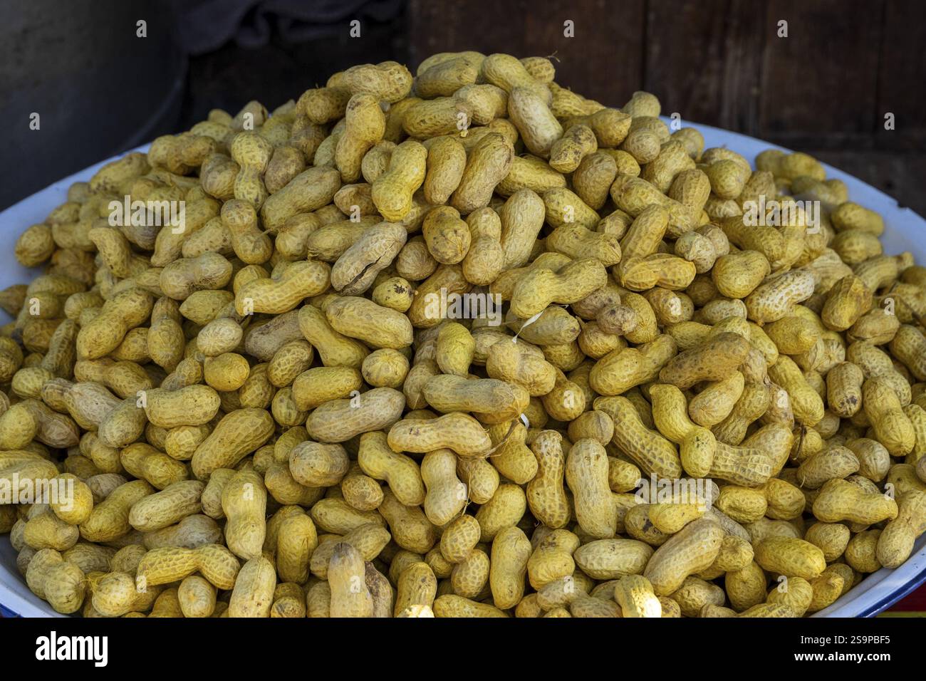 Peanuts (Arachis hypogaea), weekly market market in Kuah, Langkawi ...