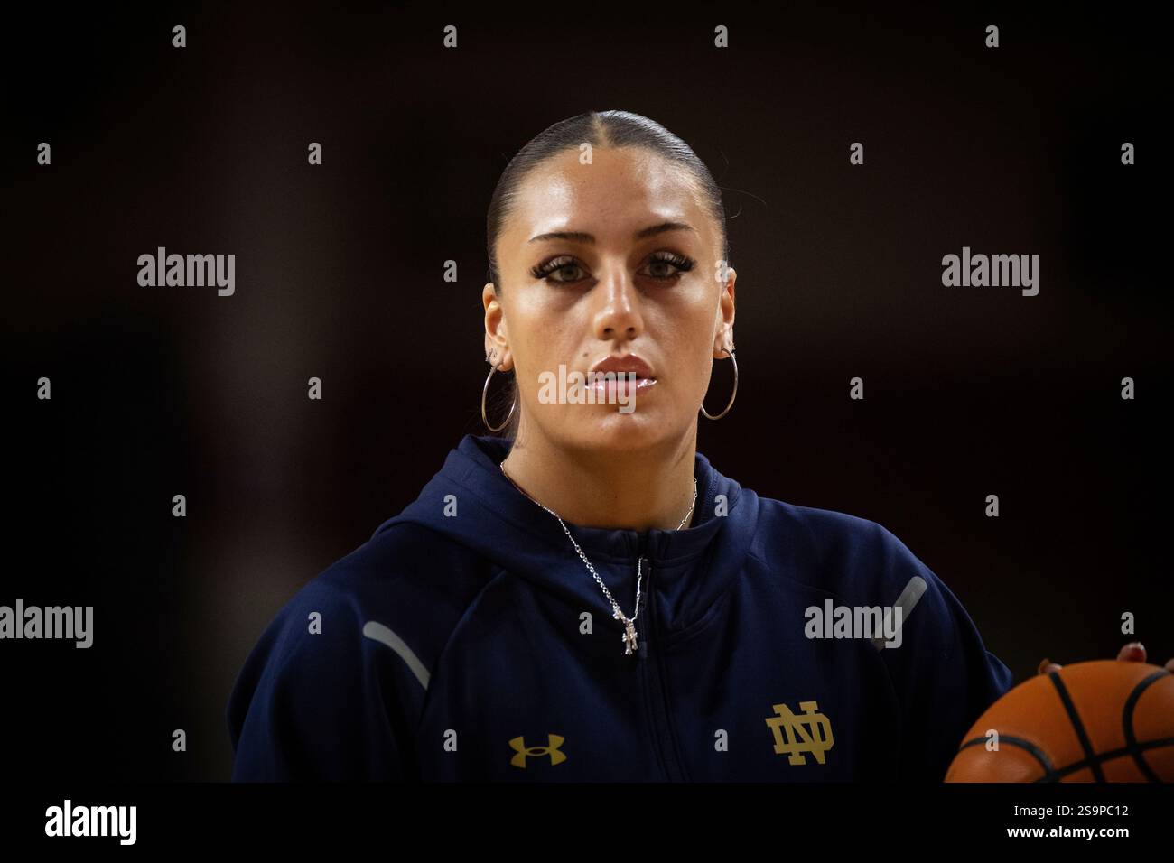 CHESTNUT HILL, MA - JANUARY 23: Notre Dame Fighting Irish forward Kylee ...