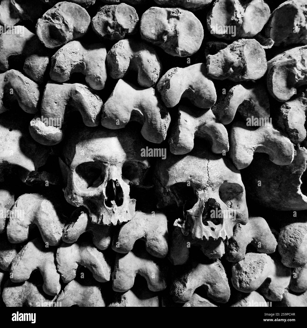 The Catacombs - Les Catacombes, skullheads, Paris, France Stock Photo ...