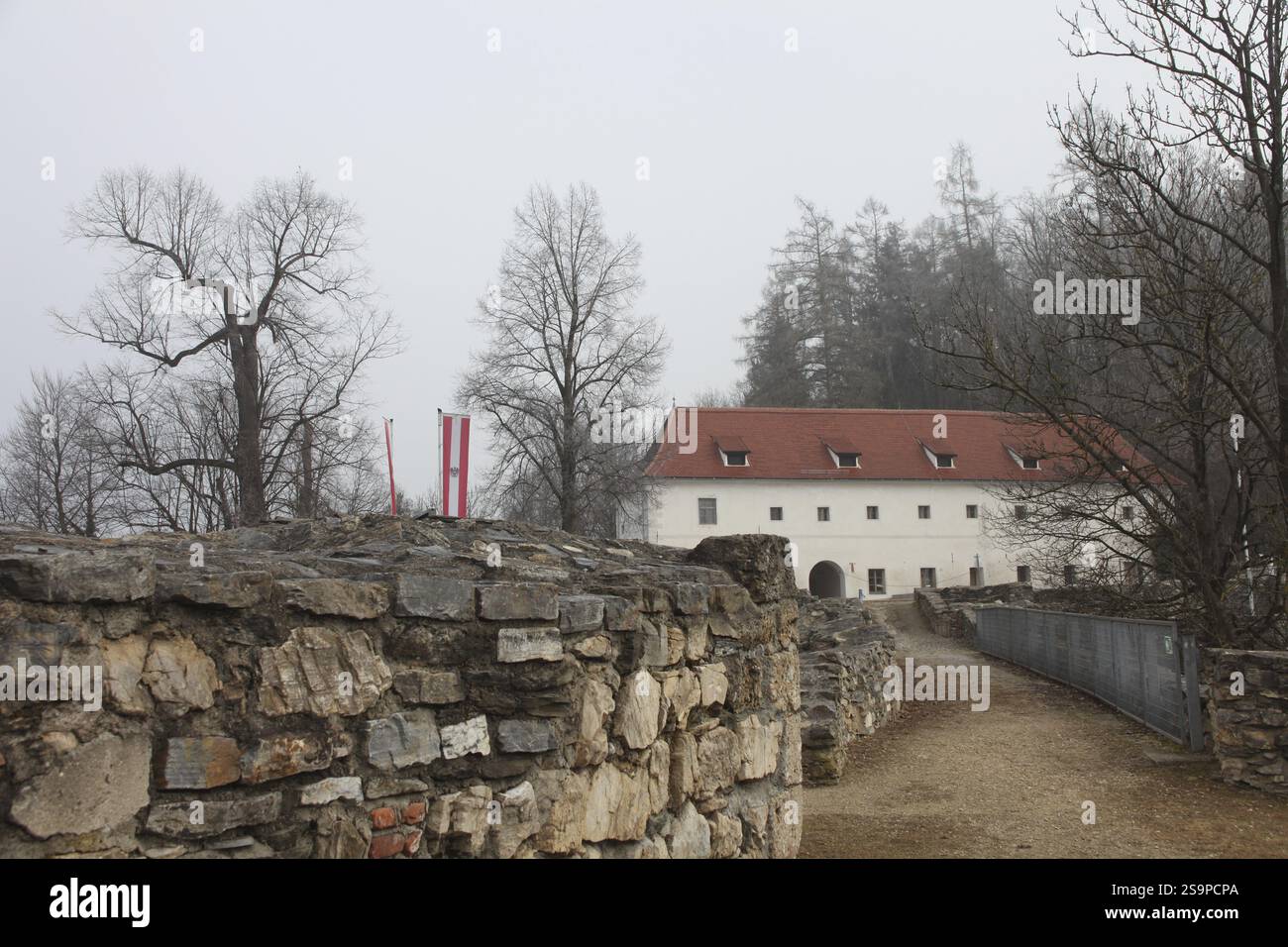Gate building of the Massenburg, former castle complex, Massenberg ...