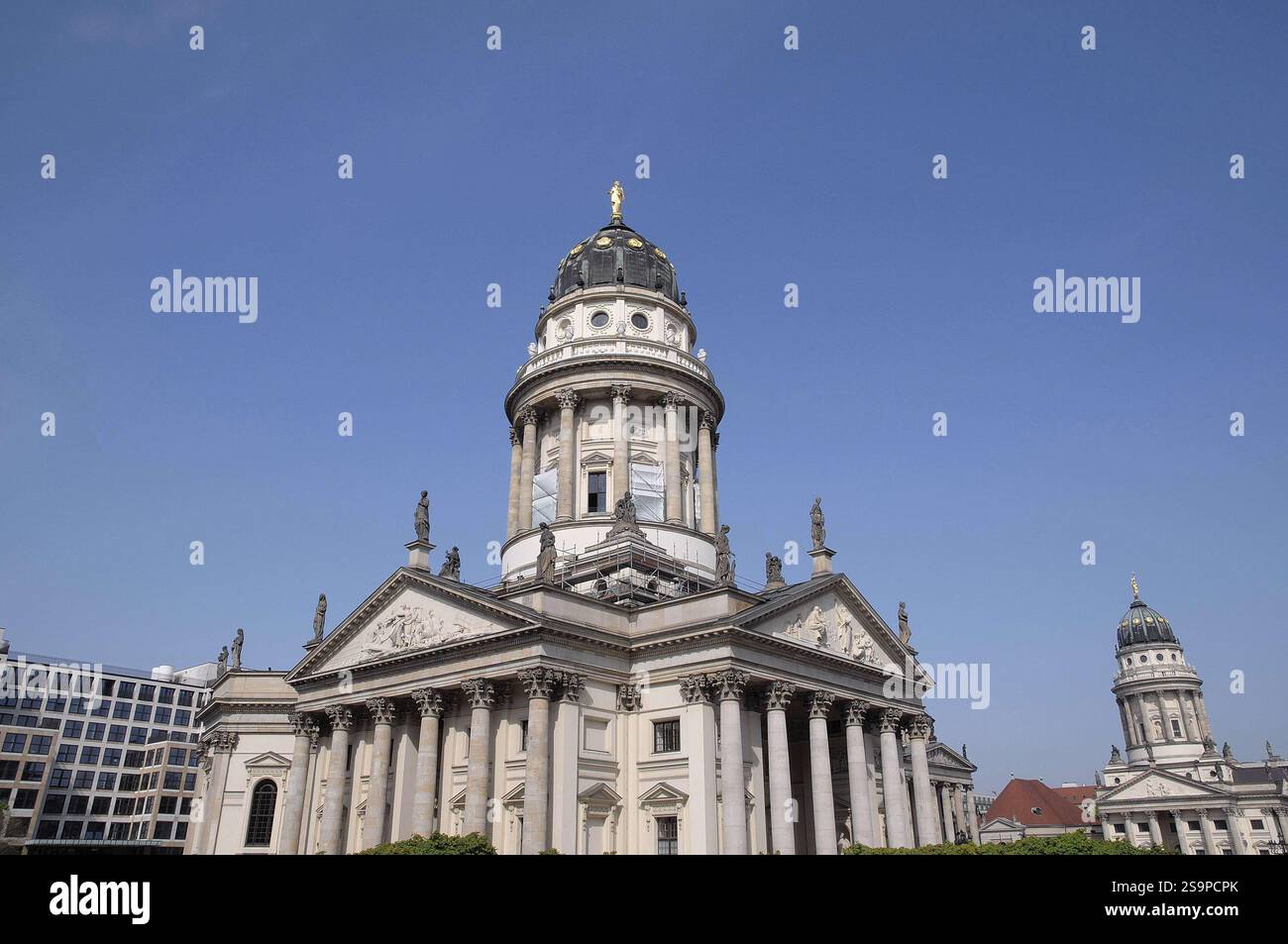 Monumental architecture with an imposing dome and ornate details under ...