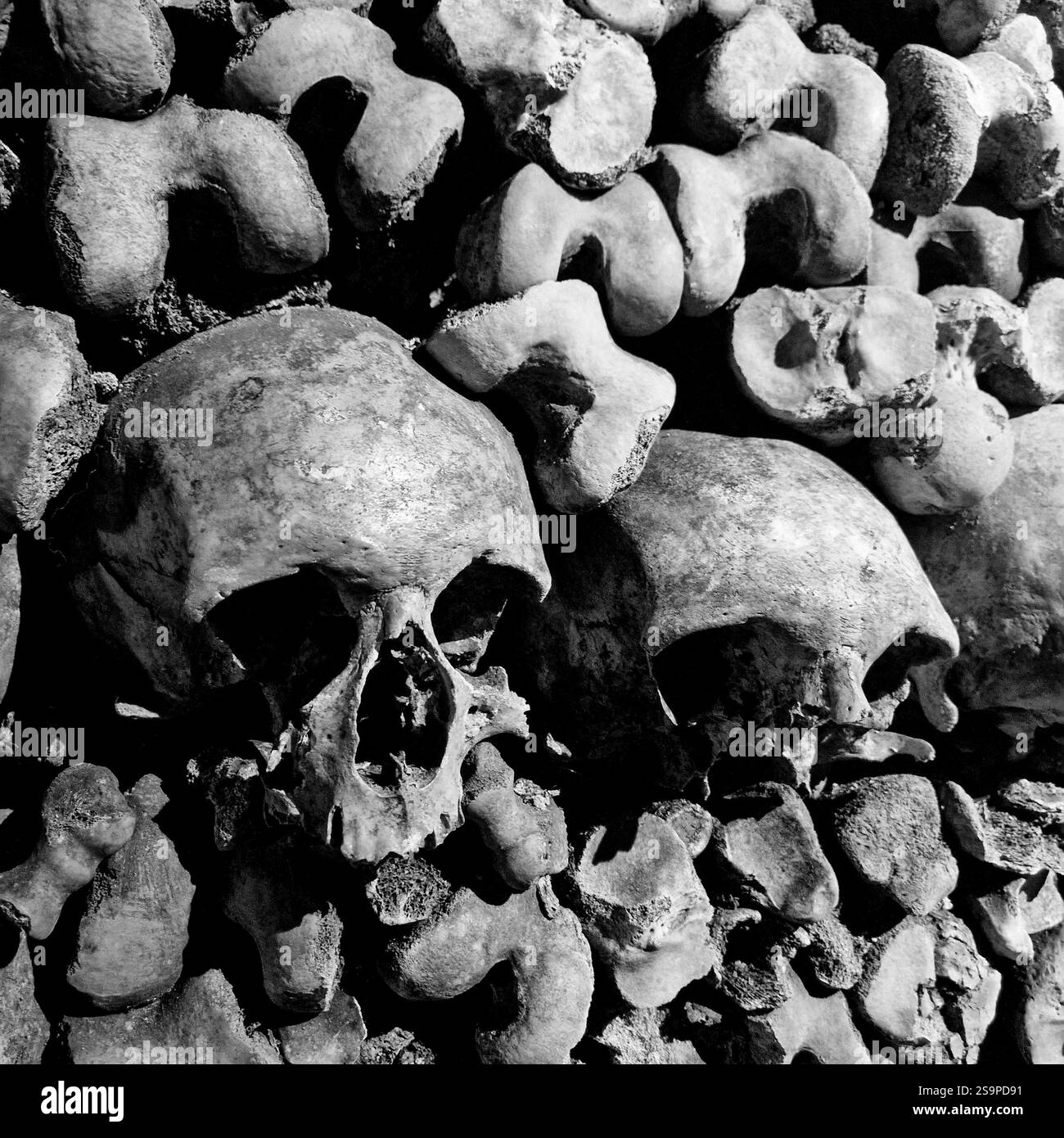 The Catacombs - Les Catacombes, skullheads, Paris, France Stock Photo ...