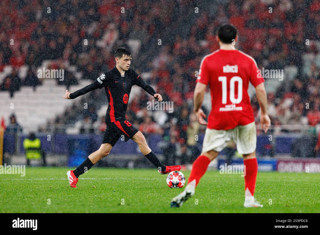 Pedri seen during UEFA Champions League game between teams of SL ...