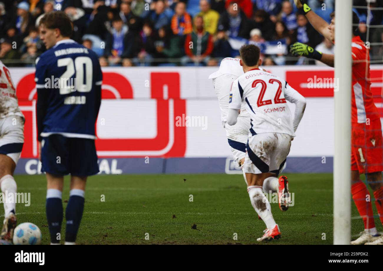 Football match, Dawid KOWNACKI Fortuna Duesseldorf has just scored the ...