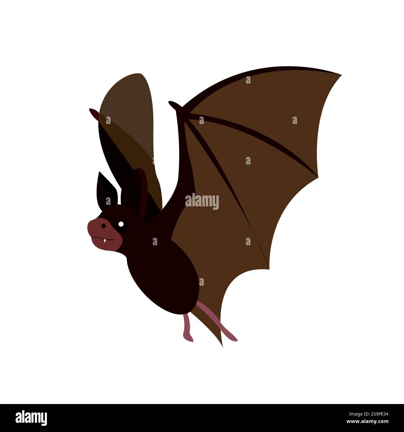 bat animal vector symbol sign illustration emoji Stock Vector Image ...