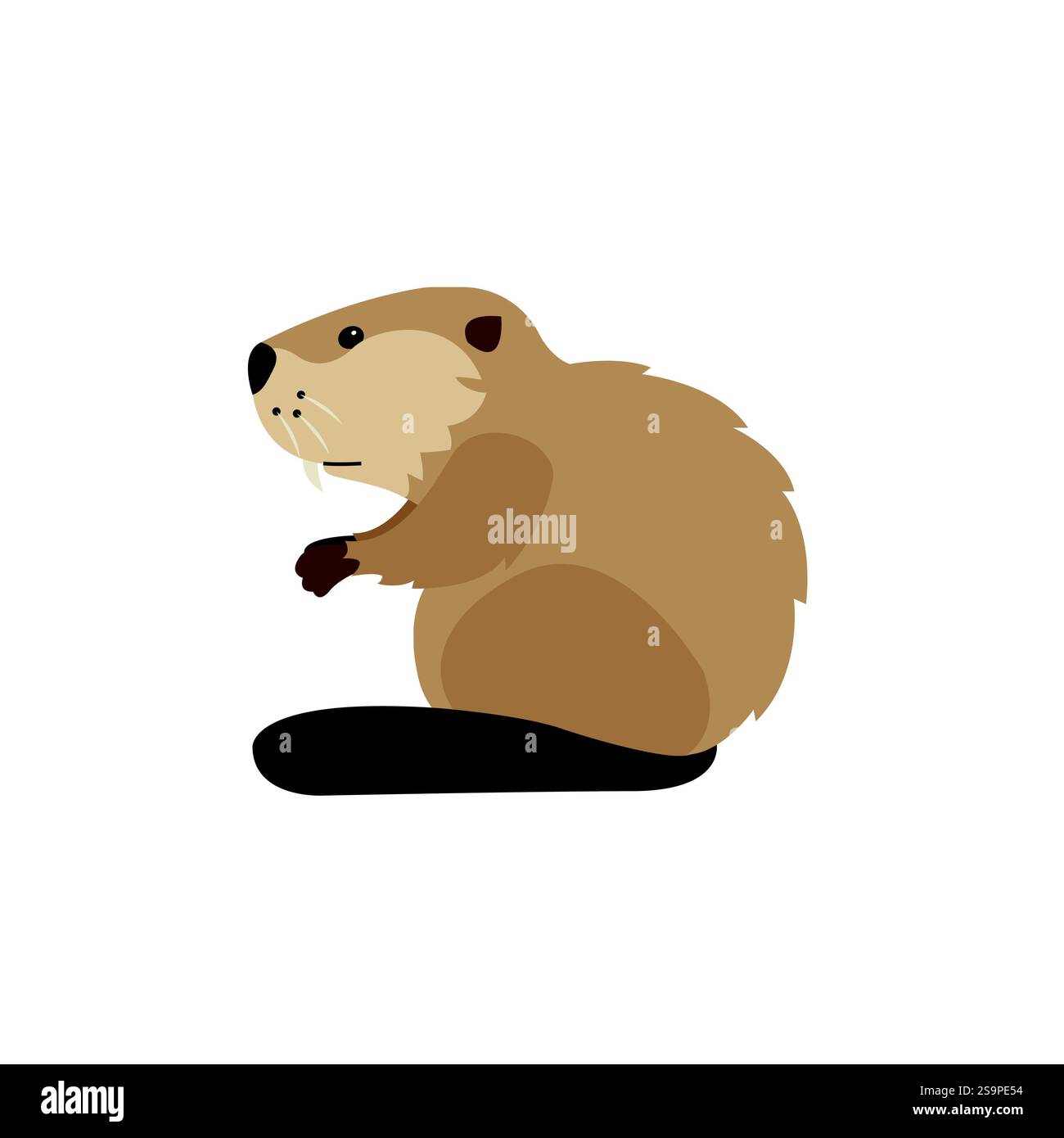 beaver emoji symbol sign icon vector illustration Stock Vector Image ...